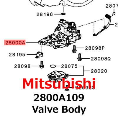 【NEW】Mitsubishi Genuine 2010-2015 Lancer Valve Body 2800A109 Direct ...