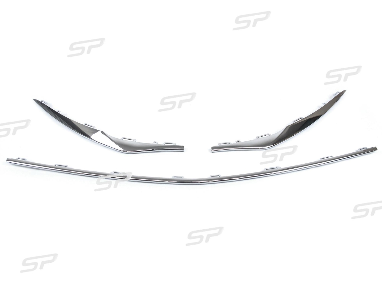 Chrome Front Lip Molding Trims for Mercedes C117 CLA Base 2017 2018 ...