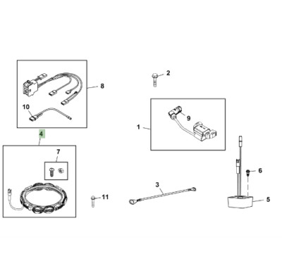 Genuine John Deere X106 Ride On Mower Alternator MIA12776 | eBay