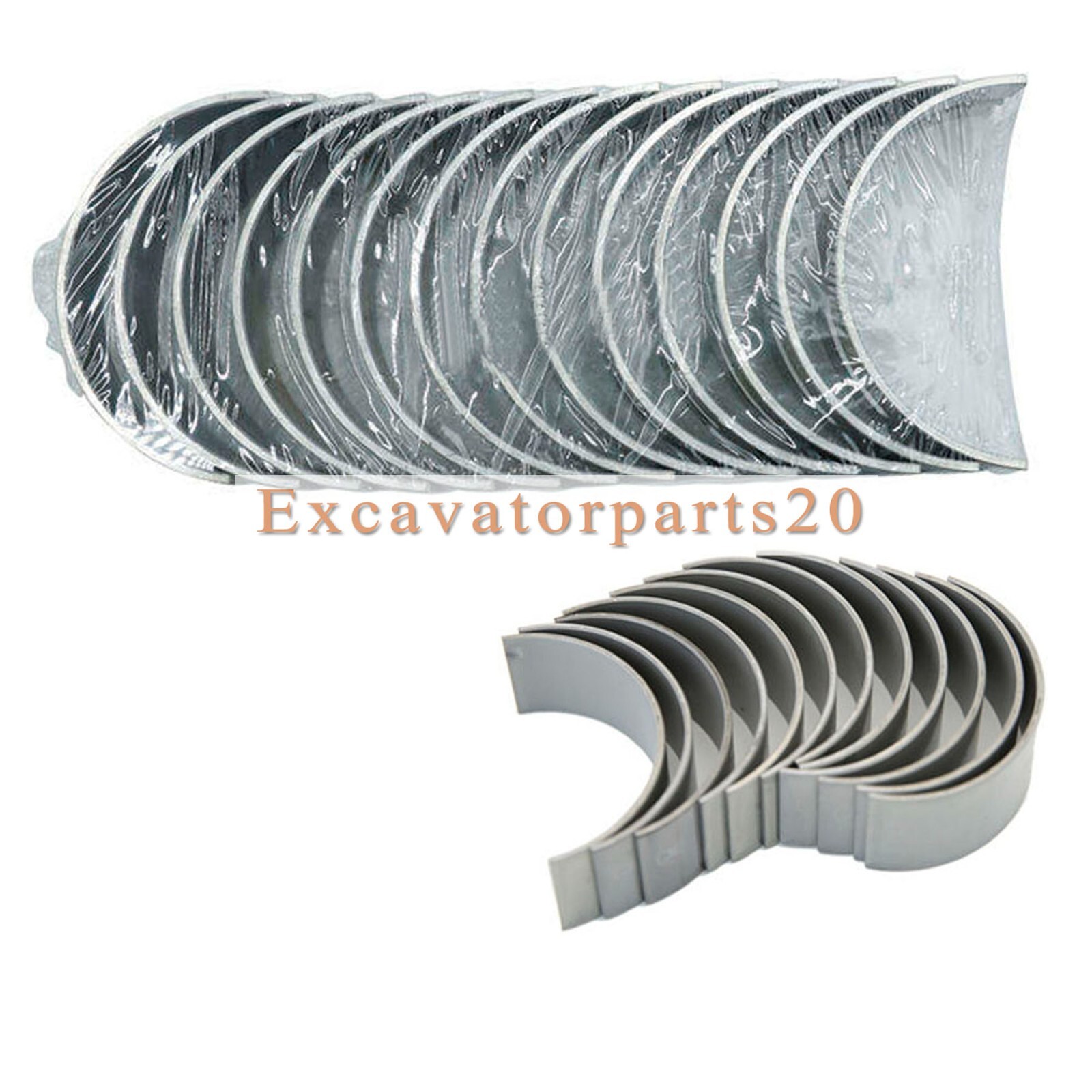 New Main Bearing & Con Rod Bearing Fit For Isuzu 6BG1 Engine Forklift ...