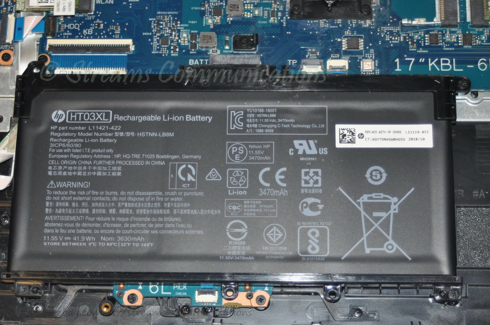HP 17-BY 17T-BY000 17T-BY100 17T-BY200 17T-BY300 17Z-CA000 Laptop OEM ...