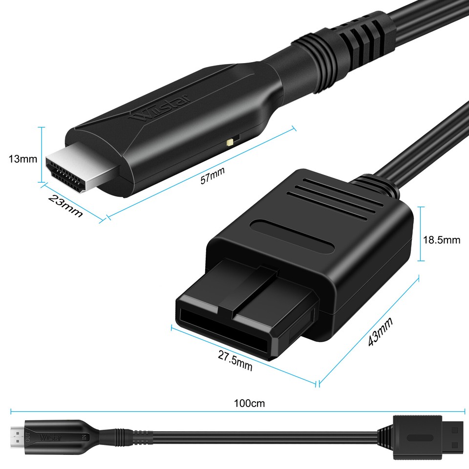 N64 To HDMI Converter Adapter 1080P HD Cable For Nintendo Gamecube NES ...
