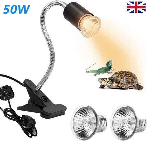 UVA+UVB Reptile Heat Basking Light Bulb Lamp Clip For Turtle Tortoise ...