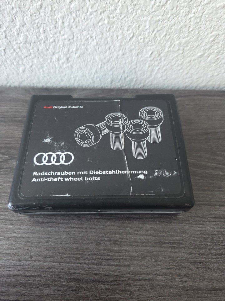 GENUINE AUDI Q3 Q5 Q7 Q8 E-TRON LOCKING WHEEL NUT COVER BOLT KEY SET ...