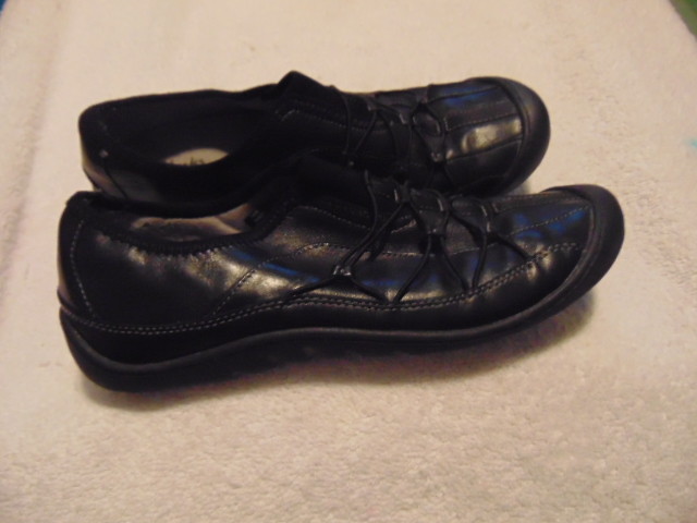 Women's Clarks Springers Black Leather Slip on Shoes-7M | eBay