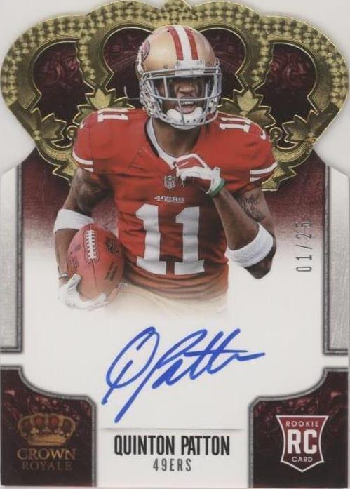 2013 Panini Crown Royale - Quinton Patton #230 Gold Die-Cut Crown ...