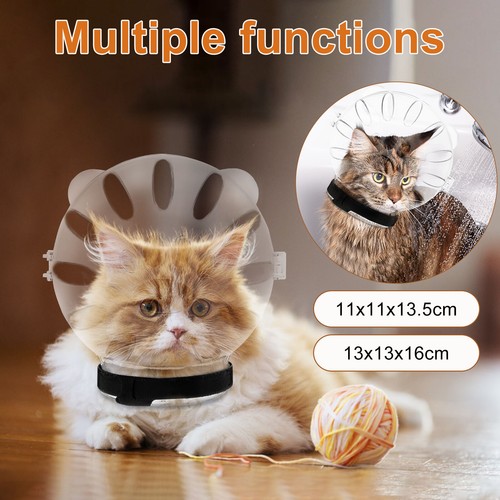 Cat Muzzle Breathable Cat Hood Transparent Anti Bite Pet Grooming ...