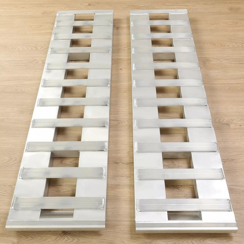 60''x12'' 2Pcs Ramps Car Trailer Truck Ramps Hook End 6063 Aluminum ...