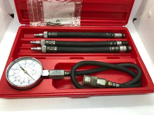 Snap-on MT308KB Compression Gauge Set in Case 250psi Max for sale ...
