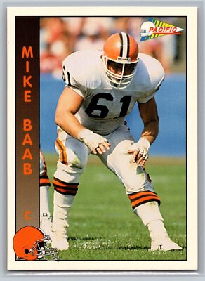 1992 Pacific Football #57 Mike Baab Cleveland Browns | eBay