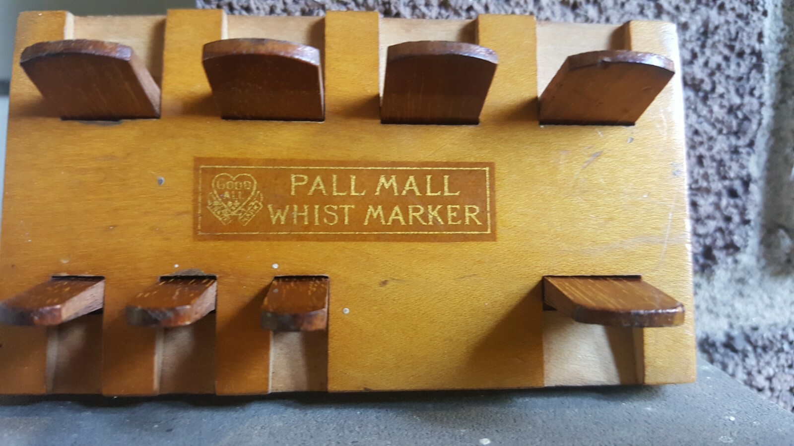 VINTAGE PALL MALL WOODEN WHIST MARKER | eBay