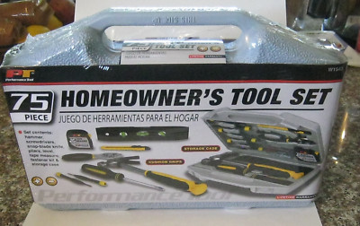 Brand New Performance Tool 75 Piece Homeowner's Tool Set NIB | eBay