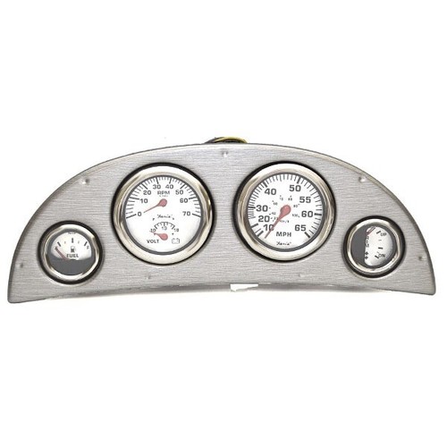 Lund Boat Gauge Panel 2109115 | 16 7/8 x 6 1/4 Inch Spun Silver | eBay