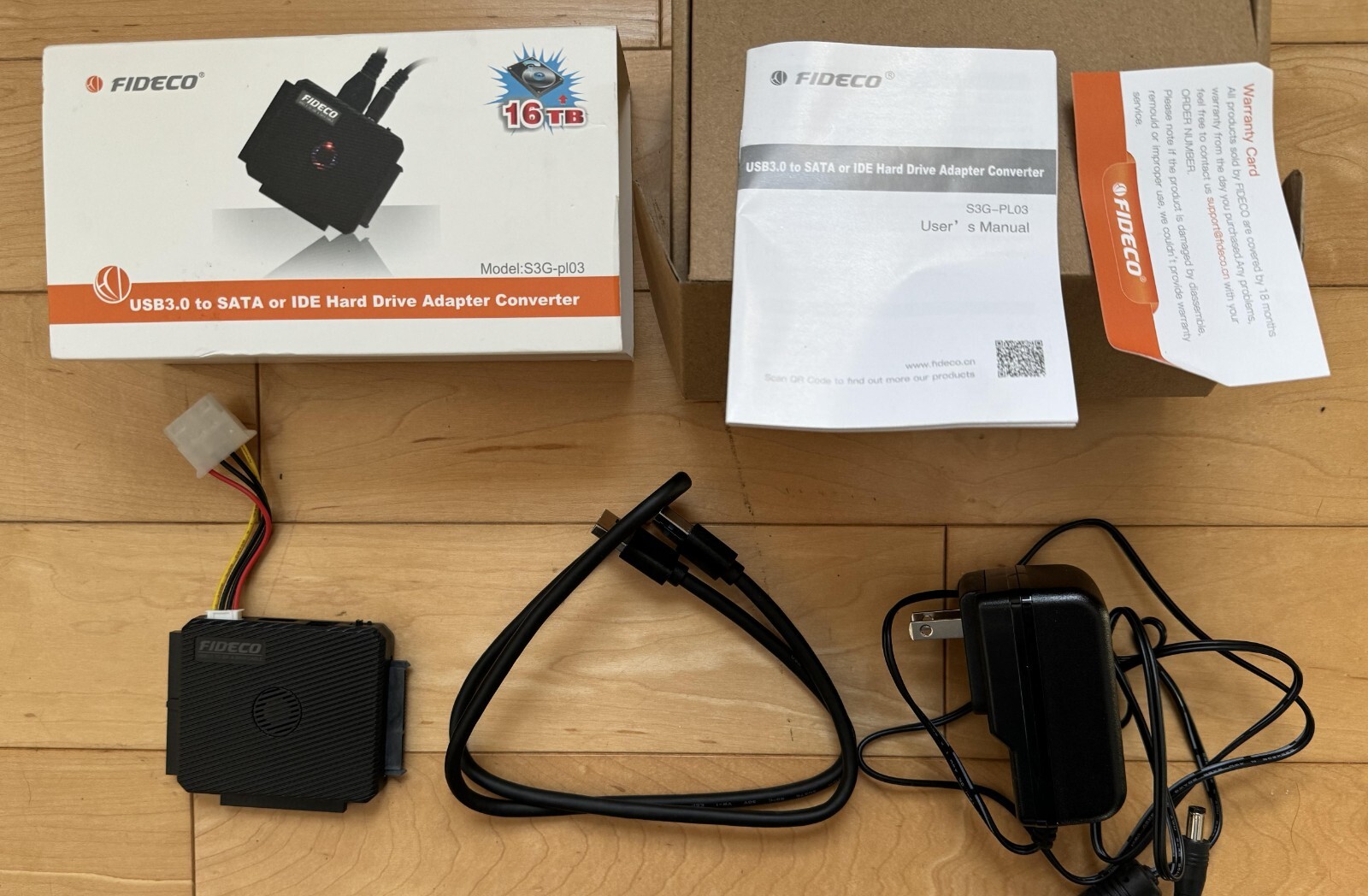 FIDECO S3G-P103 USB3.0 to SATA or IDE Hard Drive Adapter Converter SSG-p103 New | eBay