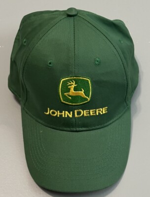 John Deere Baseball Hat Snapback Adjustable Cap Green Embroidered Logo ...