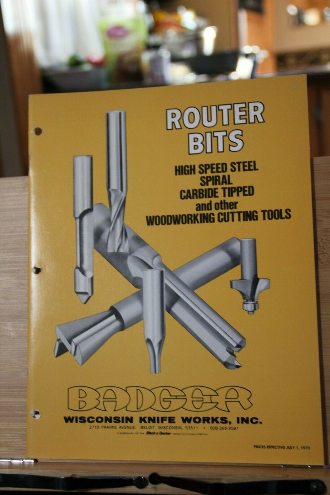 Badger Wisconsin Knife Works Inc Router Bits CATALOG 1972 24 pages | eBay