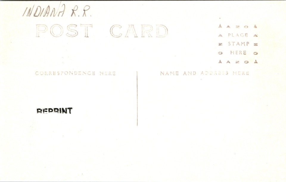 IR Indiana Railroad Railway Postcard Trolley Interurban Tram RPPC ...