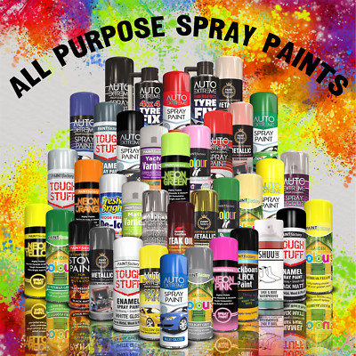Spray Paint for Plastic, Wood ,Metal Matt Gloss Satin Primer All ...