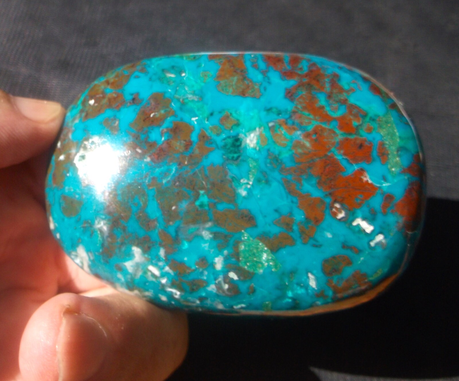 Peruvian Chrysocolla Cuprite Gorgeous MultiColor Polished Stone 156 ...