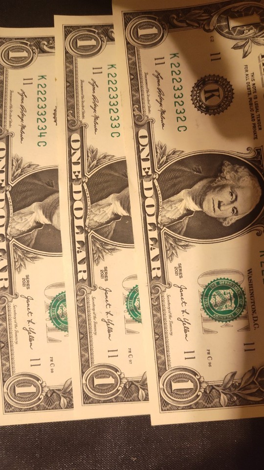 (5) *X-NOTE* $1 Dollar Bills - FANCY SERIAL NUMBER - Rare Notes! | eBay