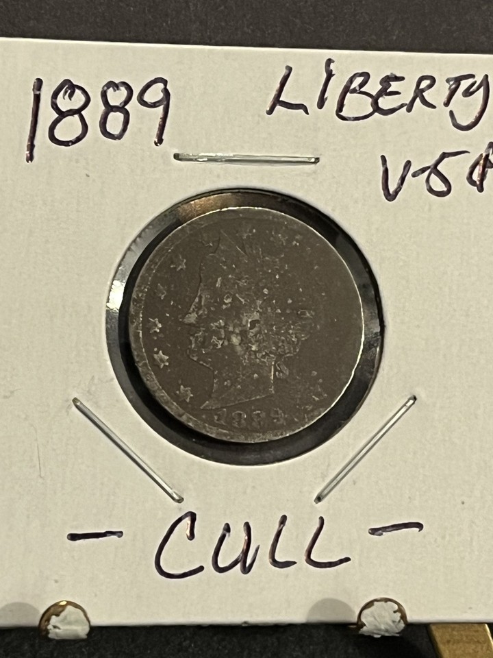 LOT of 11x Diff. Early Better Date CULL Liberty V-Nickels 1883 to 1896 ...