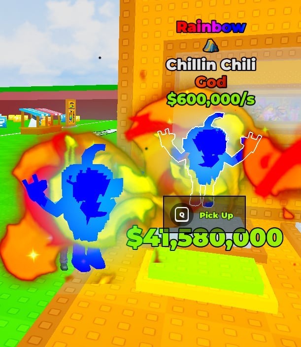 Break a Lucky Block! 10 pcs 600k/s ⛏RB Chillin Chili (God) price for 10 ...