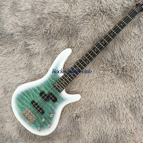 New GSR200 Electric Bass Guitar 4 String Green Burst Quilte Maple Top ...