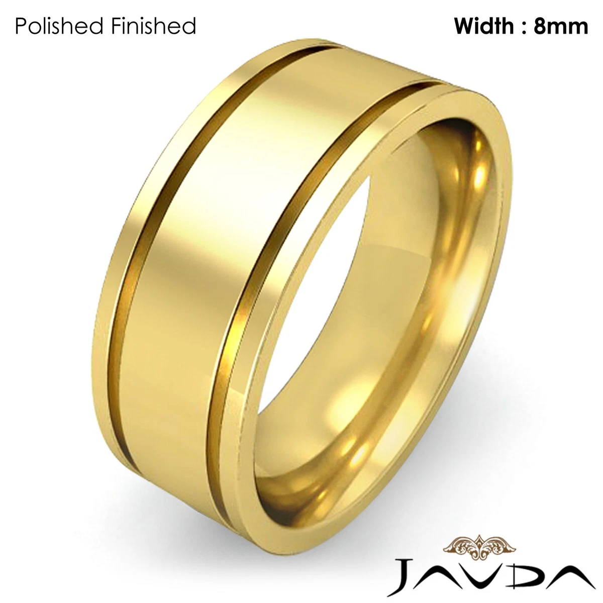 Designer Plain Gold Ring