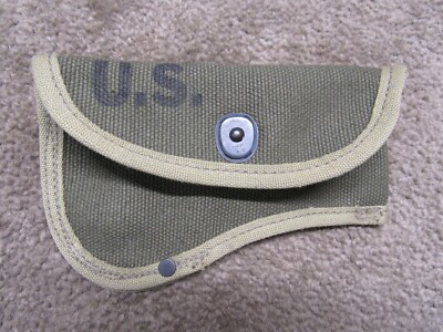 Vintage US Army USMC WW2 Hatchet Axe Canvas Cover Carrier 1944 Original ...