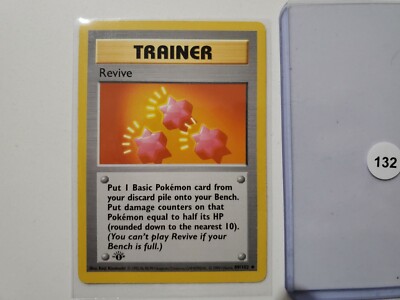 1st Edition Shadowless Revive Pokemon Card Base Set 89/102 NM 1999 WOTC ...