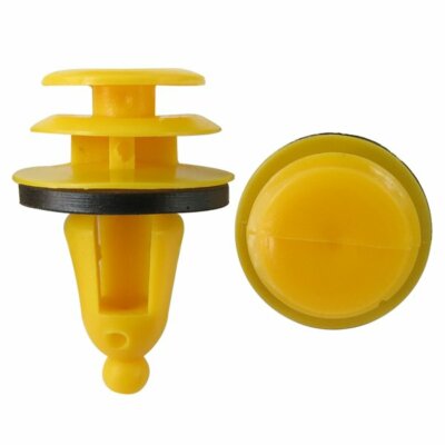 (x30) Trim Panel Retainer Clip With Sealer Yellow Nylon Fastener For GM ...