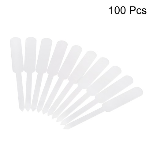 Plant Labels, 100Pcs PP Rectangle Marker Tags for Outdoor Indoor Garden ...