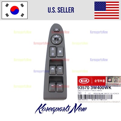Power Window Main Switch Left DRIVER 935703W400WK ⭐OEM⭐ Kia Sportage ...
