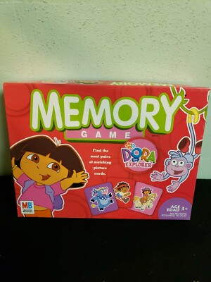 Dora the Explorer Memory Game Milton Bradley Age 3+ Family Fun Gift ...