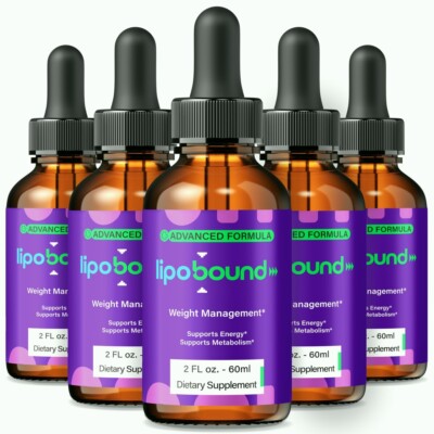 (5 Pack) LipoBound Weight Loss Drops, Lipo Bound for Weight Management ...