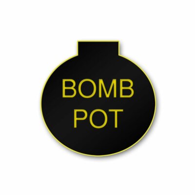 2 Inch BOMB POT Dealer Button Poker Texas Hold em. double sided. | eBay