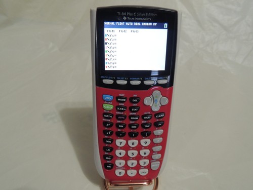 TEXAS INSTRUMENT TI-84 PLUS C SILVER EDITION CALCULATOR & COVER ~ WHITE ...