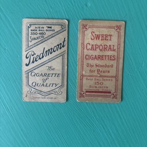 1909-11 T206 Chicago Cubs Jimmy Sheckard Lot(2) Low Grade Well Centered ...