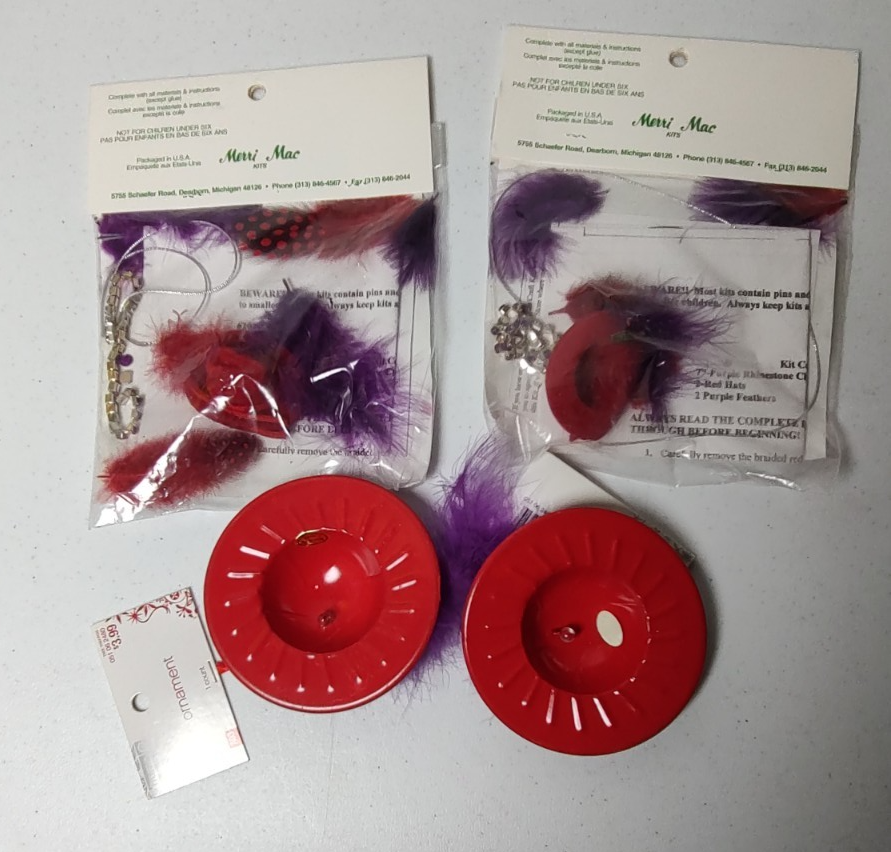 Lot Of 37 Ladies Red Hat Society Jewelry Brooches Ornaments ...
