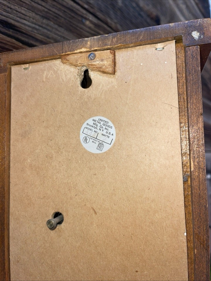 Vintage Estate Sessions United Mantel Shelf Clock Mini Grandfather ...