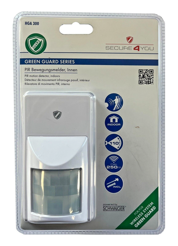 SCHWAIGER HGA 300 PIR Bewegungsmelder, Innen, 110°, weiß, GREEN GUARD ...