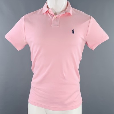 Polo by RALPH LAUREN Size S Pink Cotton Half Placket Polo | eBay Australia