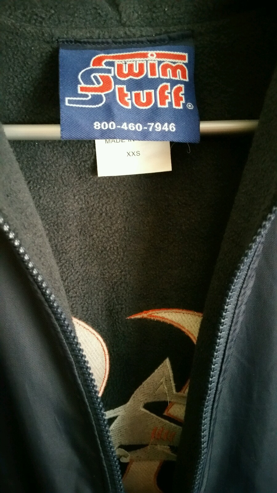 Long Swimmer Coat Jacket Hooded Navy Blue SHARK Adult Unisex XXS by ...