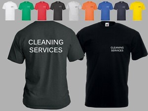 Workwear Job Cleaning Services Unisex Top T shirt Uniform Industrial ...