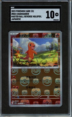 2023 Pokemon 151 Charmander Master Ball Holo SGC 10 | eBay