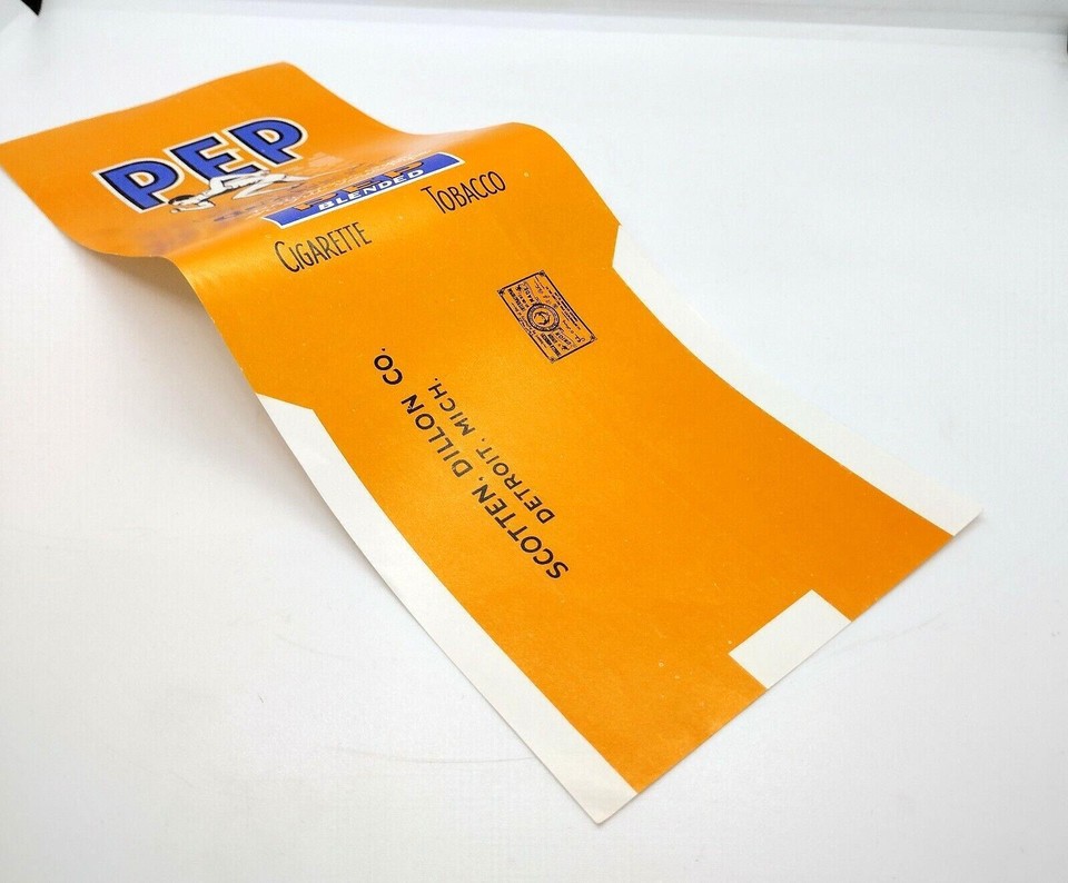 Pep Blended Cigarette Roll Your Own Tobacco Package Unused Label | eBay