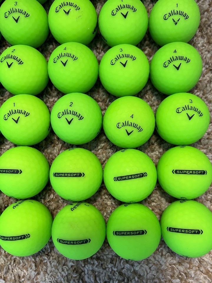 50 Mint Callaway Green Matte Finish Supersoft Golf balls. | eBay