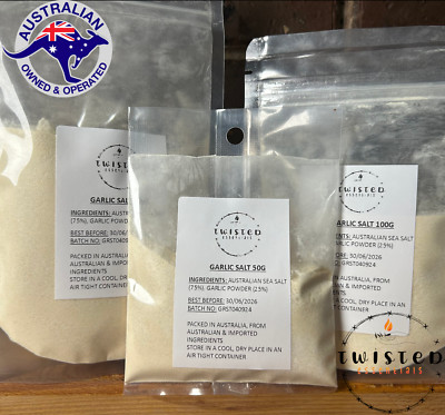 Twisted Pantry Essentials Garlic Salt Mix 50g - 5kg Free Postage | eBay ...