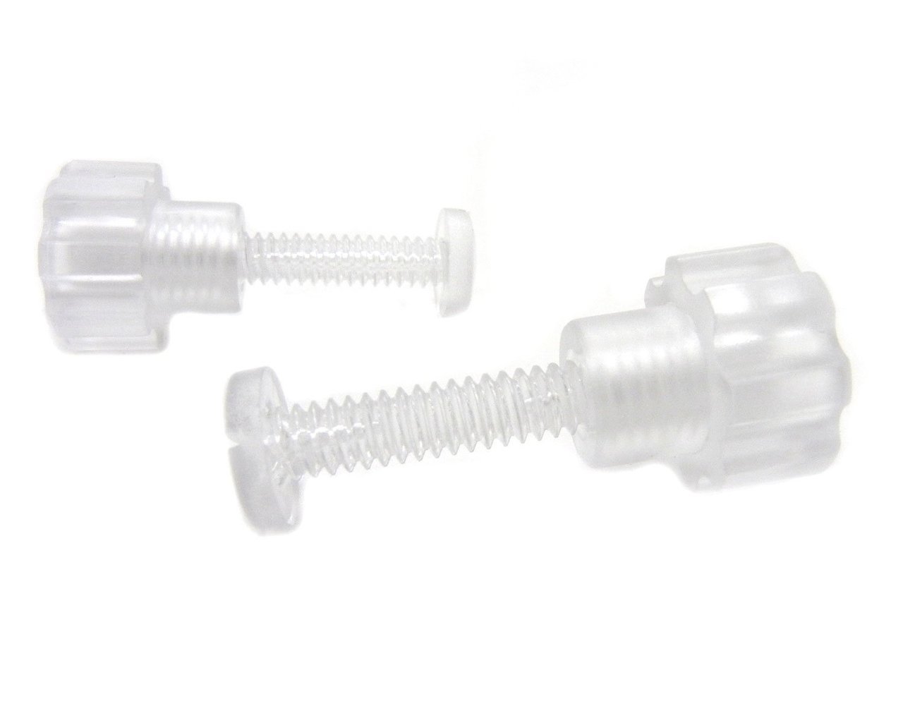 PolyCarbonate Fastener 10-24 , 1-1/4 inch clear Bolt, Clear Thumb Nut ...