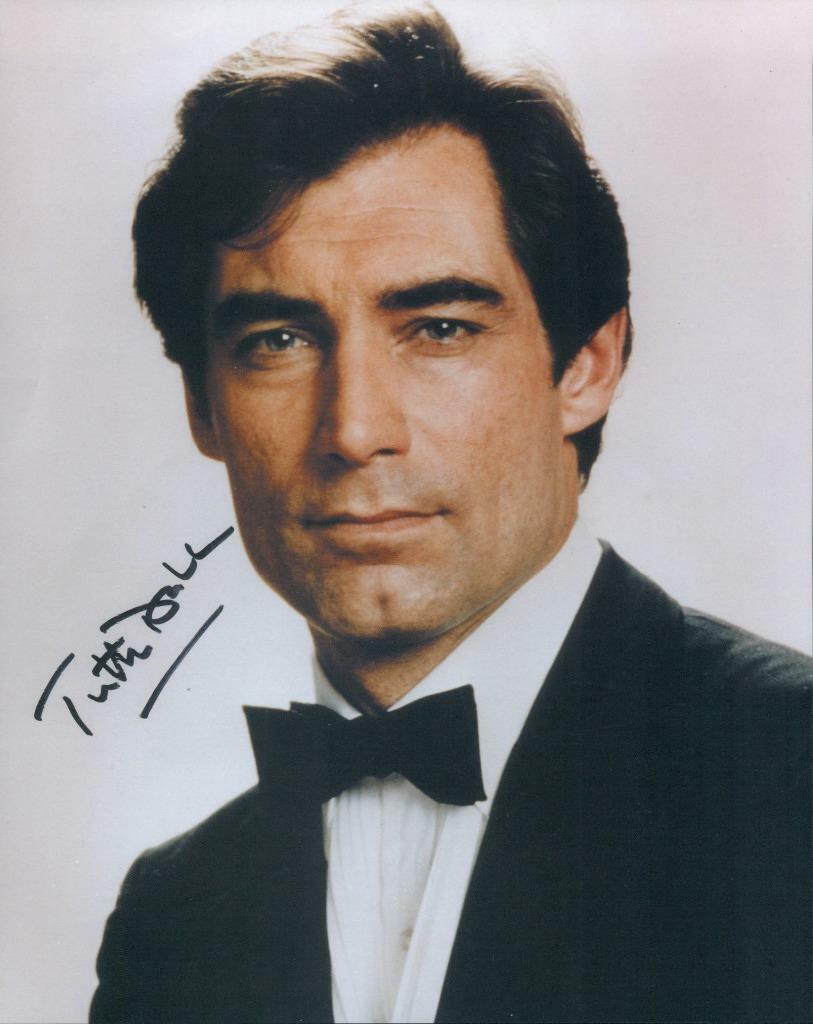 Timothy Dalton James Bond 007 SIGNED AUTOGRAPHED 10"X8" REPRODUCTION ...